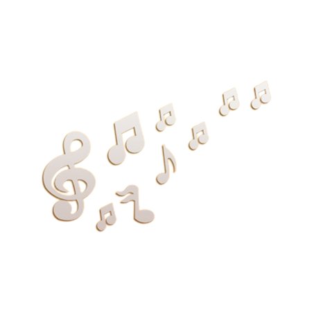 Silver Music Note Acrylic Mirror Wall Stickers DIY Art Wall Decor ...