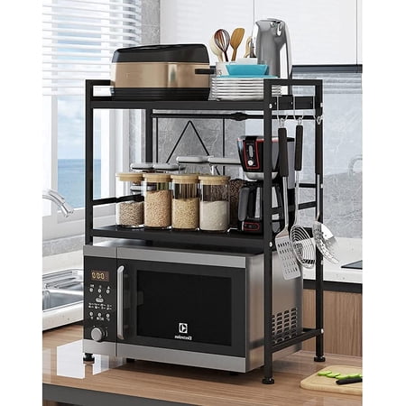 Peniogar Microwave Shelf 2 Tier Expandable and Height Adjustable ...