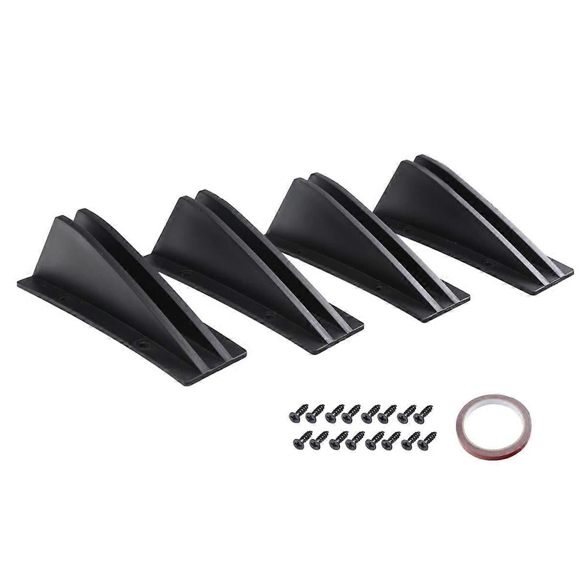 Universal Rear Bumper Lip Diffuser Fins, Chin Bumper Protector, Fins ...