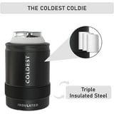 COLDEST Metal Standard Can Cooler, Vacuum Insulated Stainless Steel for ...