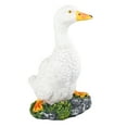 Tebru Outdoor White Duck Statue, Vivid Garden Decoration, Yard Animal ...