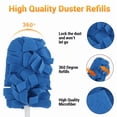 Color-Coded Microfiber Duster System, Washable 360° Dusting Heads with ...