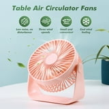 Small Room Air Circulator Fan, 3 Speeds 360° Rotation Table Fan, 30 db ...