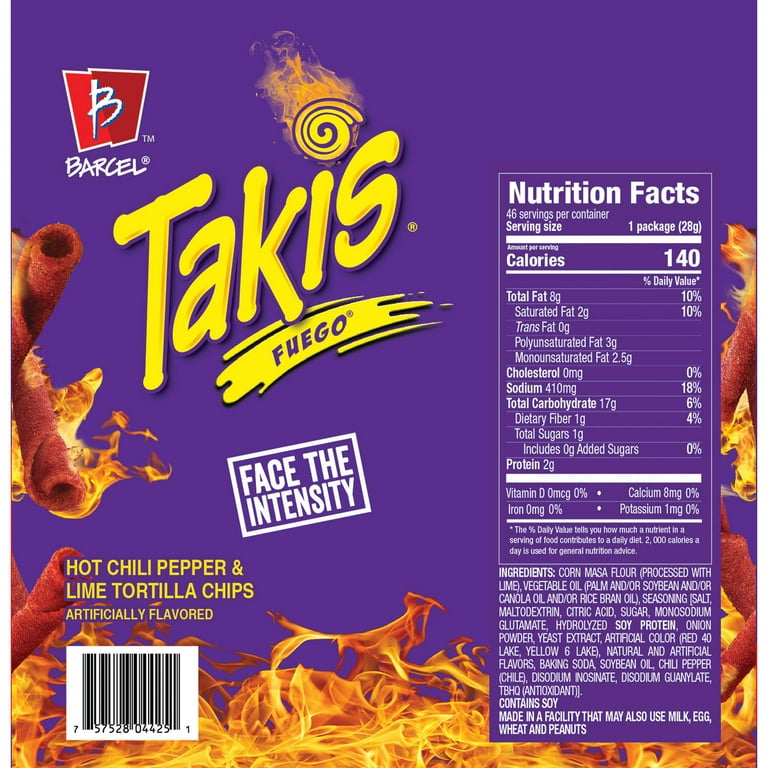 Barcel Takis Fuego Nutrition Facts - Home Alqu