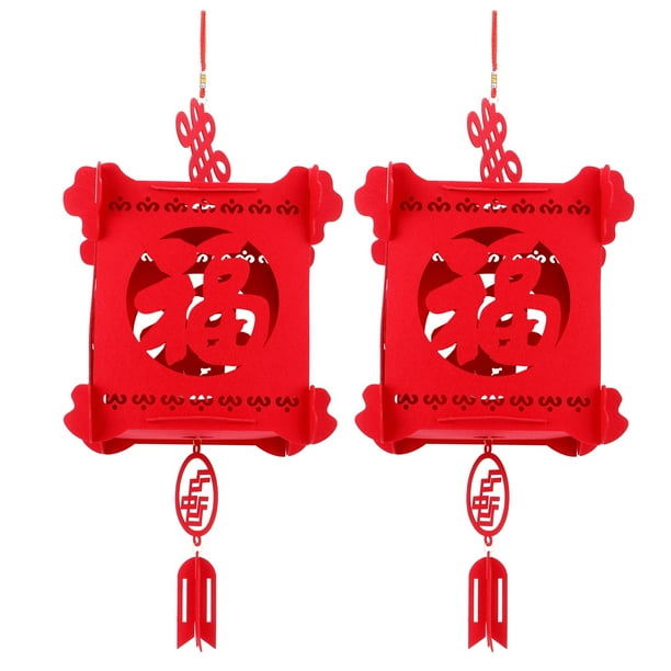 Juego de farolillos rojos tradicionales para Festival Chino, decoración ...