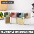 Pepper Shaker Quantitative Push Type Conical Condiment Bottle Kitchen ...