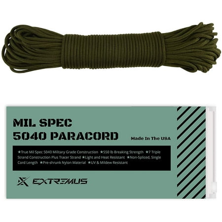 True Mil Spec 5040 Type III Paracord, Made in The USA, Military Grade ...