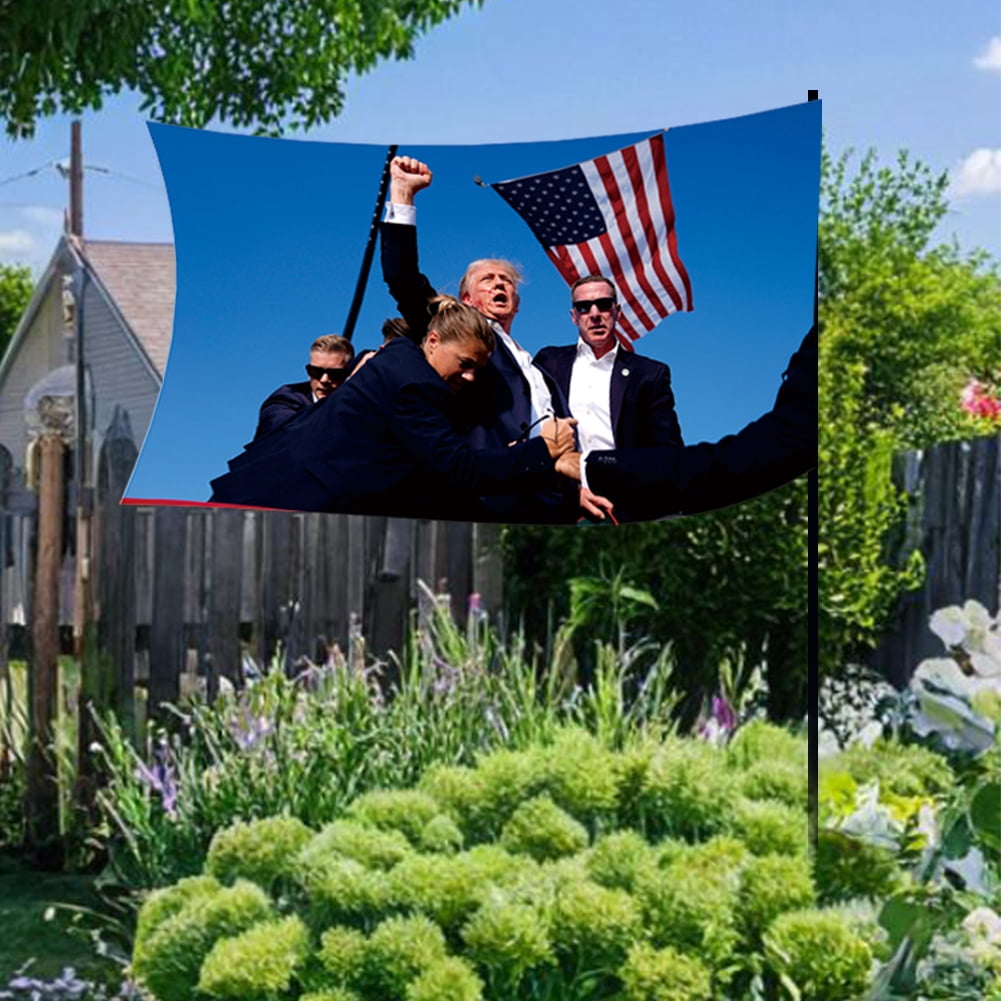 Banderas de Donald Trump 2024 de 3x5 pies Wdftyju bandera de doble cara ...