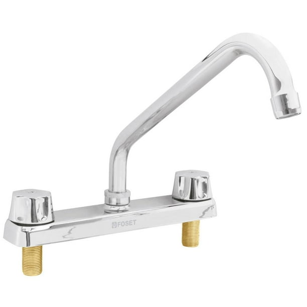 MEZCLADORA FREGADERO 8'' CUELLO STANDARD ZAMAC FOSET 49239 FOSET F-318 ...