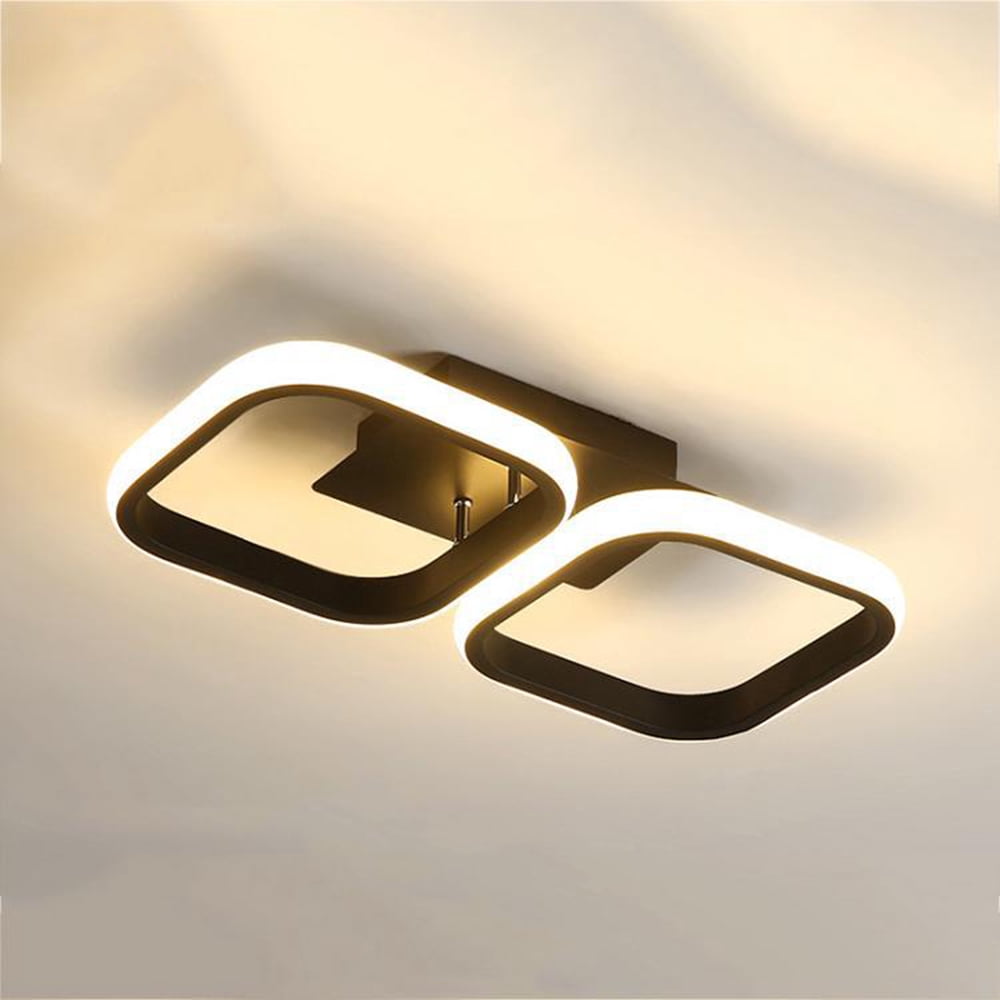 Modern LED Semi Flush Mount Ceiling Light, Minimalist Art Deco Ceiling ...