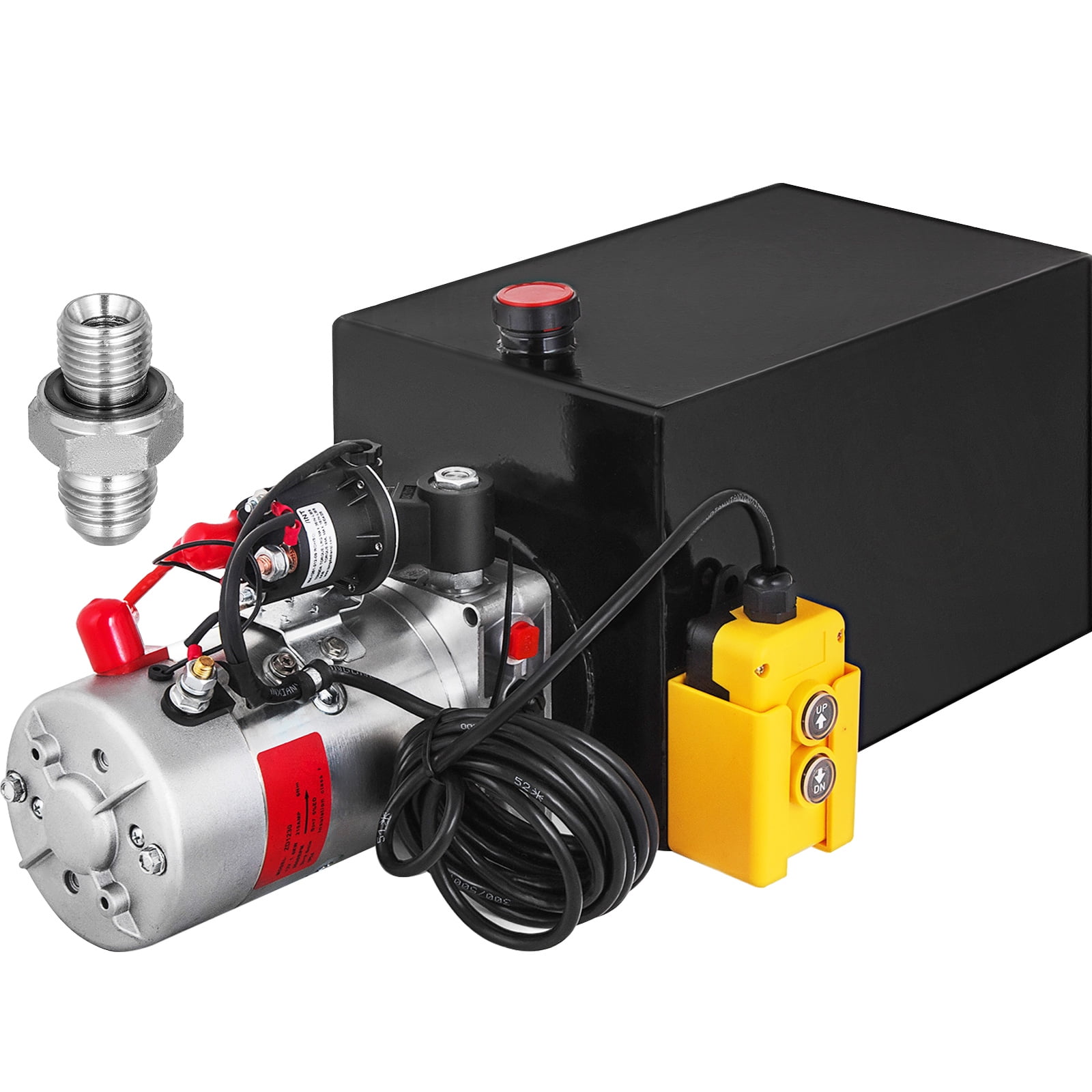 VEVOR Single Acting Hydraulic Pump 12V DC Hydraulic Power Unit 3.75 ...