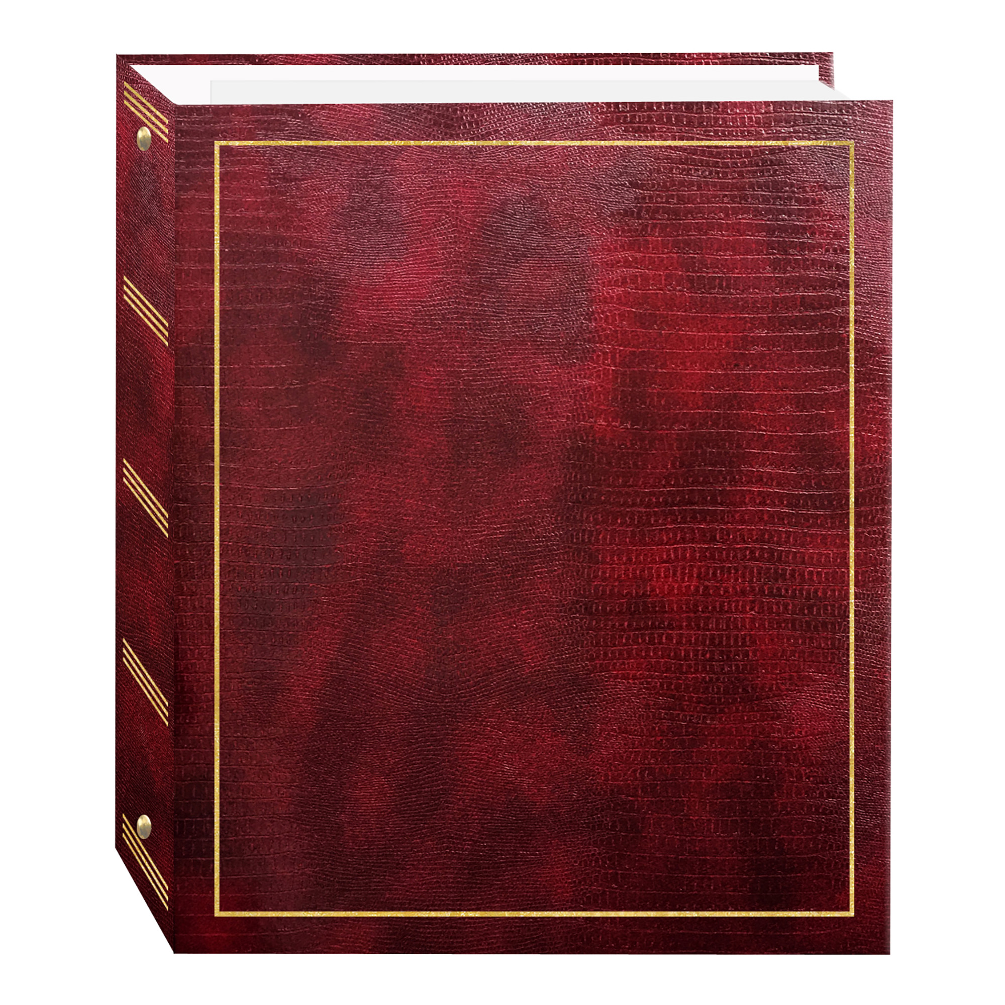 Magnetic Self Stick 3 Ring Photo Album 100 Pages 50 Sheets Burgundy Magnetic Self Stick 3 Ring Photo Album 100 Pages 50 Sheets Burgundy
