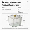 Acrylic Qtip organizer with Lid - Elegant Vanity Storage for Bathroom ...