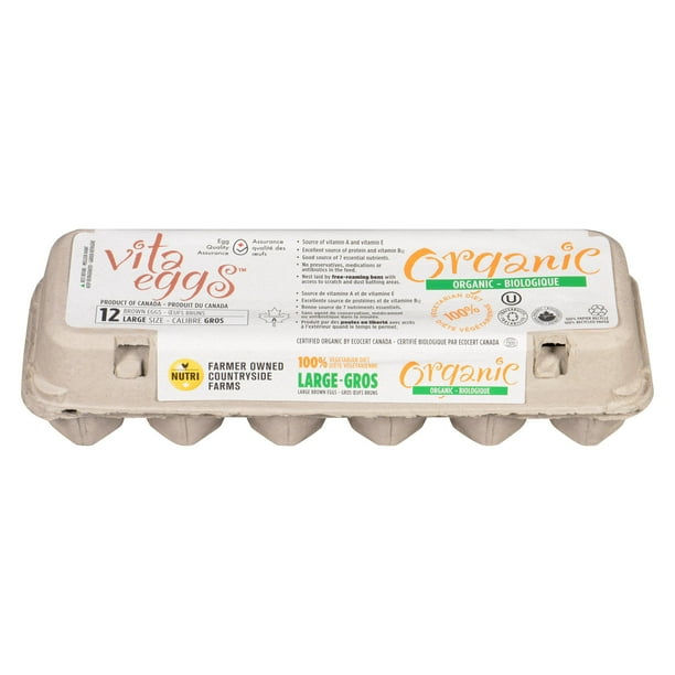 Vita Eggs Organic Large Eggs - Walmart.ca