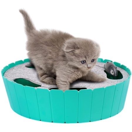 Cat Toy with Running Mouse, Electric Interactive Motion Cat Toy ...