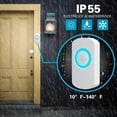 Wireless Doorbell,Doorbell Button,Waterproof Door Bell Chime Kit for ...