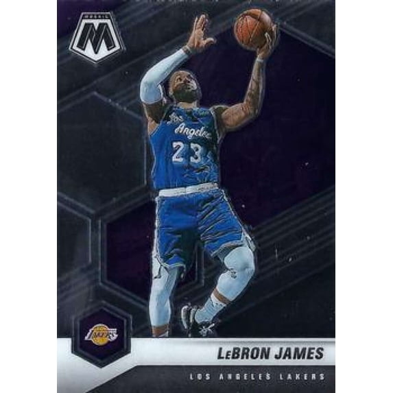 2020-21 Panini Mosaic #81 LeBron James Los Angeles Lakers NBA ...
