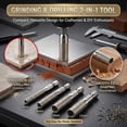 2-in-1 Hexagonal Shank Brazing Dry Drilling Specialized Hole Opener, 6 ...