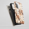 Cow Print For All iPhone Series Tough Phone Case Rustic Cream Brown ...