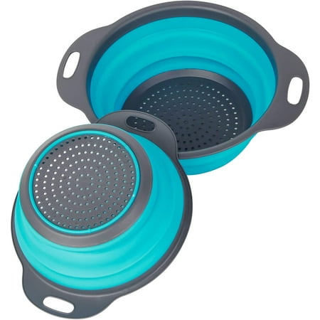 Collapsible Colander, Colander Strainer with Handles Set for Draining ...