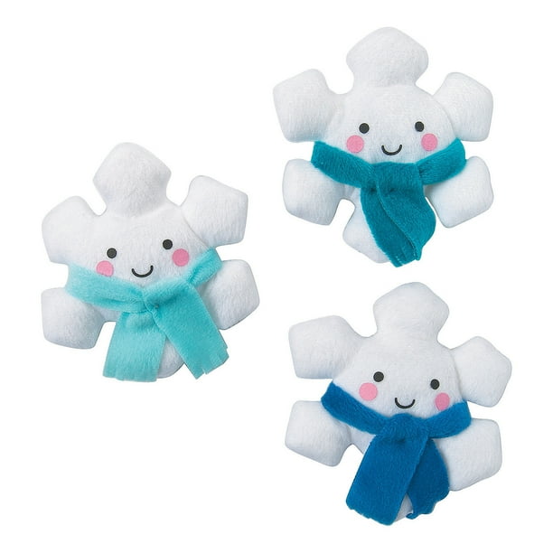 Plush Snowflake Assortment - Party Favors - 12 Pieces - Walmart.com