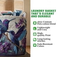 Winter Poetry Upgrade Storage Basket, Boho Quilted Fabric Design Soft ...