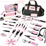 WORKPRO Pink Household Tool Kit, 106-Piece Lady's Home Repair Set, Bag ...