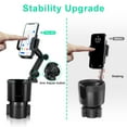 Car Cup Holder Expander Adjustable Base with Phone Mount THIS HILL 360 ...