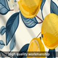 2 Panels Yellow Lemon Floral Window Valances, Fruit Leaf Nature Window ...