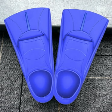 Kids Swimming Fins, Kids Diving Short Flippers PVC Adjustable Swimming ...