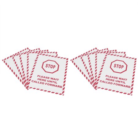 Stop Sign Sticker, Floor Sign Marker Peel And Stick Easily 2 Set ...