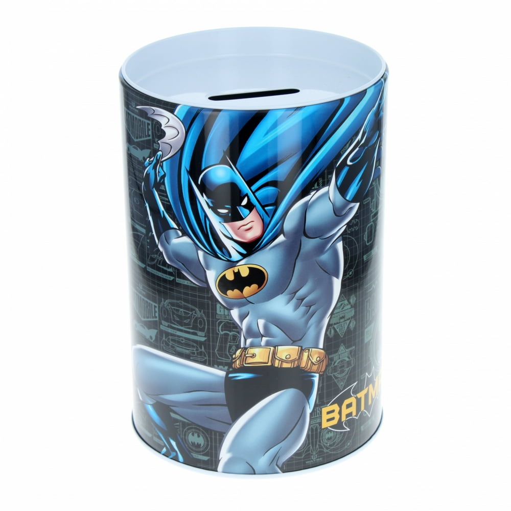DC Comics Batman Kids Tin Piggy Bank Learning Savings Tools for Kids ...