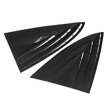 AMONIDA Rear Shutters Cover,Black Rear Window Louver Shutter Cover Trim ...