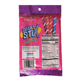 Silly Stix Sour Filled Powder Candy Straws, Tropical, Cherry, Grape ...