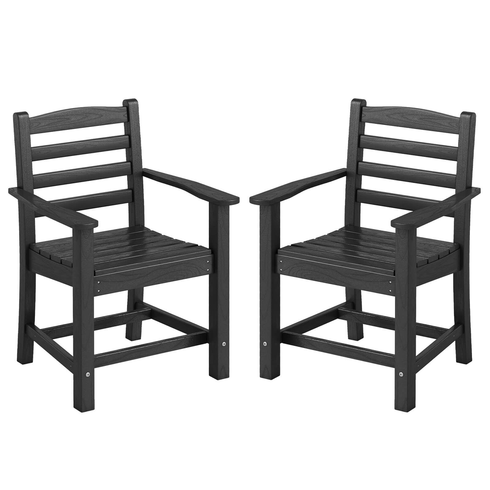 Click here for Costway Patio Dining Chairs Set Of 2 With Wide Arm... prices