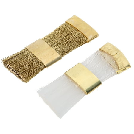 Nail Art Bits Cleaning Brush, 2.4 X 0.8in Copper Wire Nylon Copper Wire ...