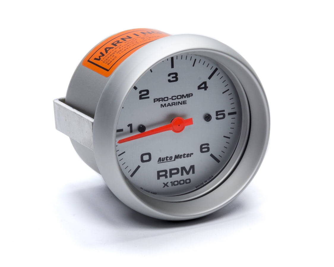 3-3/8 U/L Tachometer 6000 RPM - Walmart.com