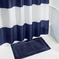 iDesign Microfiber Spa Non-Slip Bathroom Shower Rug, 34" x 21 ...