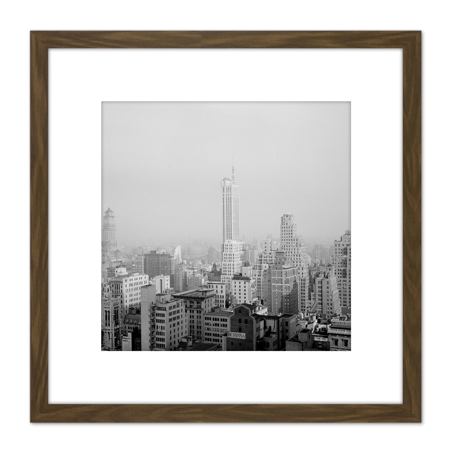 New York City Skyline Skyscrapers 2 Vintage Photo 8X8 Inch Square ...