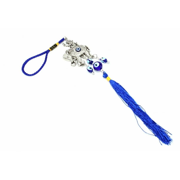 Blue Evil Eye Elephant Monkey Wall& Car Hanging Amulet Protection ...