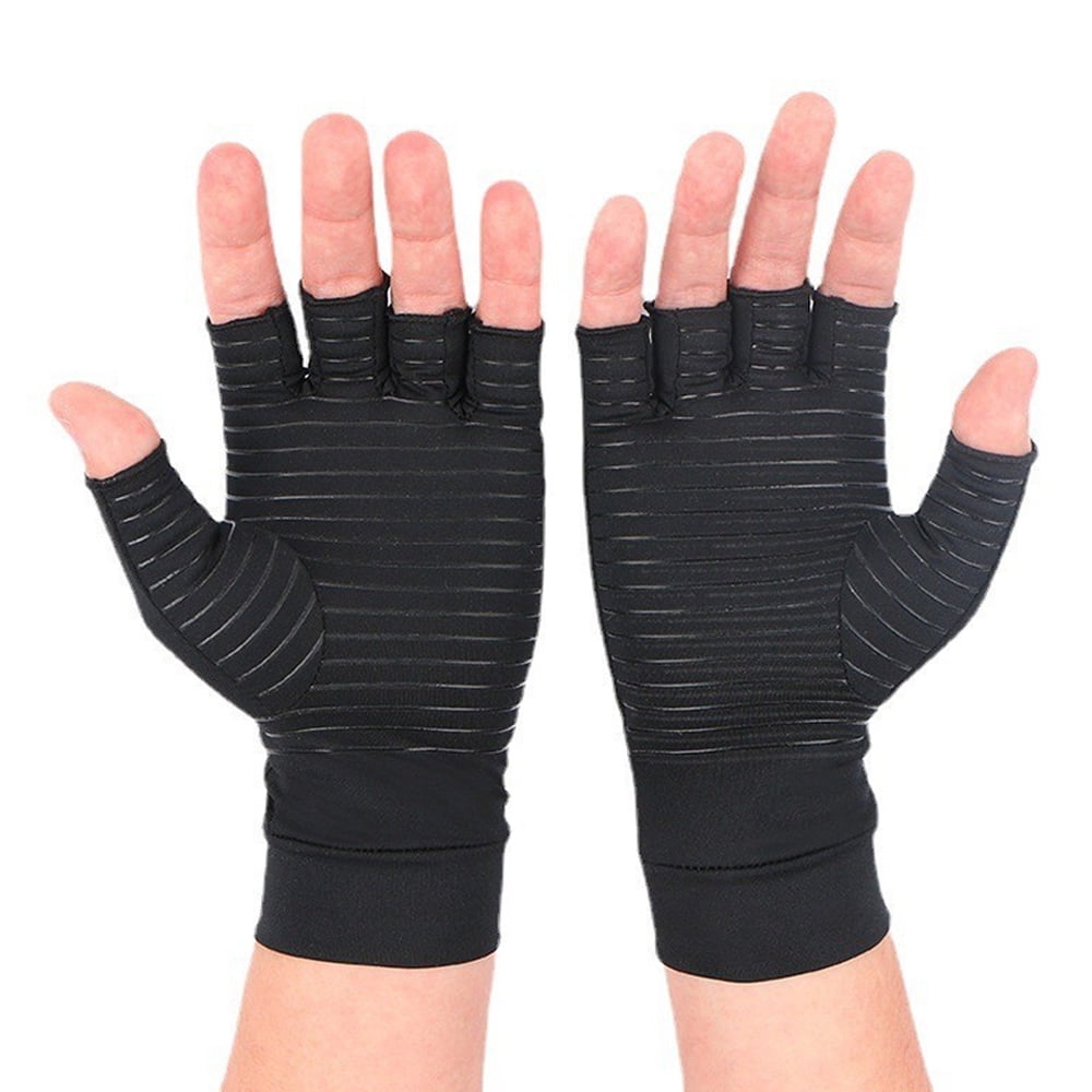 Guantes de compresión de cobre para artritis Los guantes de compresión ...