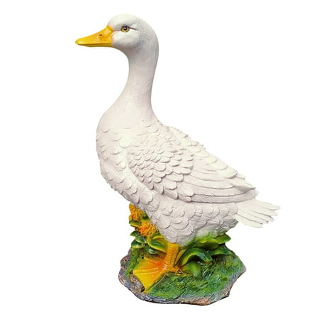 Crafts Artificial Duck Realistic Statues Garden Sculpture Resin Pond ...