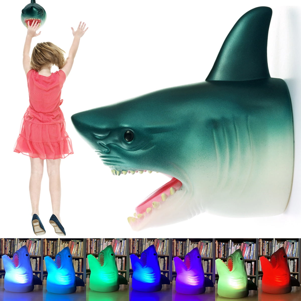 Lieonvis Children Height Touch Device Shark Touch Jump Trainer with 8 ...