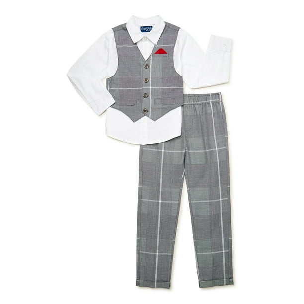 Freestyle Revolution Boys Dress Shirt, Vest, & Pant Outfit Set, 3-Piece ...
