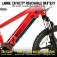 Joystar Electric Bike, 250W Brushless Motor, 15 Miles, Removable ...