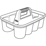 Rubbermaid Commercial Products Deluxe Janitorial-Housekeeping Carry ...