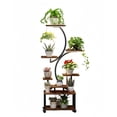 8 Tier Plant Stand with Grow Lights, Indoor Plant Shelf, Tall S-Shaped ...