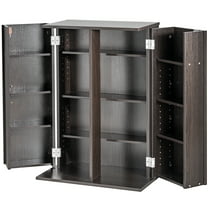 Small Deluxe Multimedia Storage Cabinet with Locking Shaker Doors ...