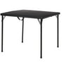 Mainstays 4 Foot Fold-in-Half Adjustable Folding Table, Rich Black ...