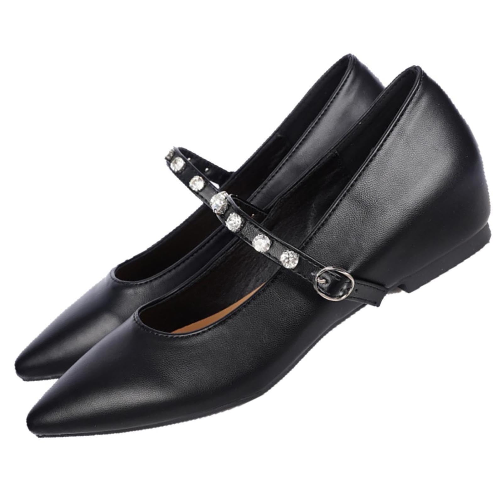 Click here for Sdnall Womens Casual Round Toe Buckle Shoes With R... prices